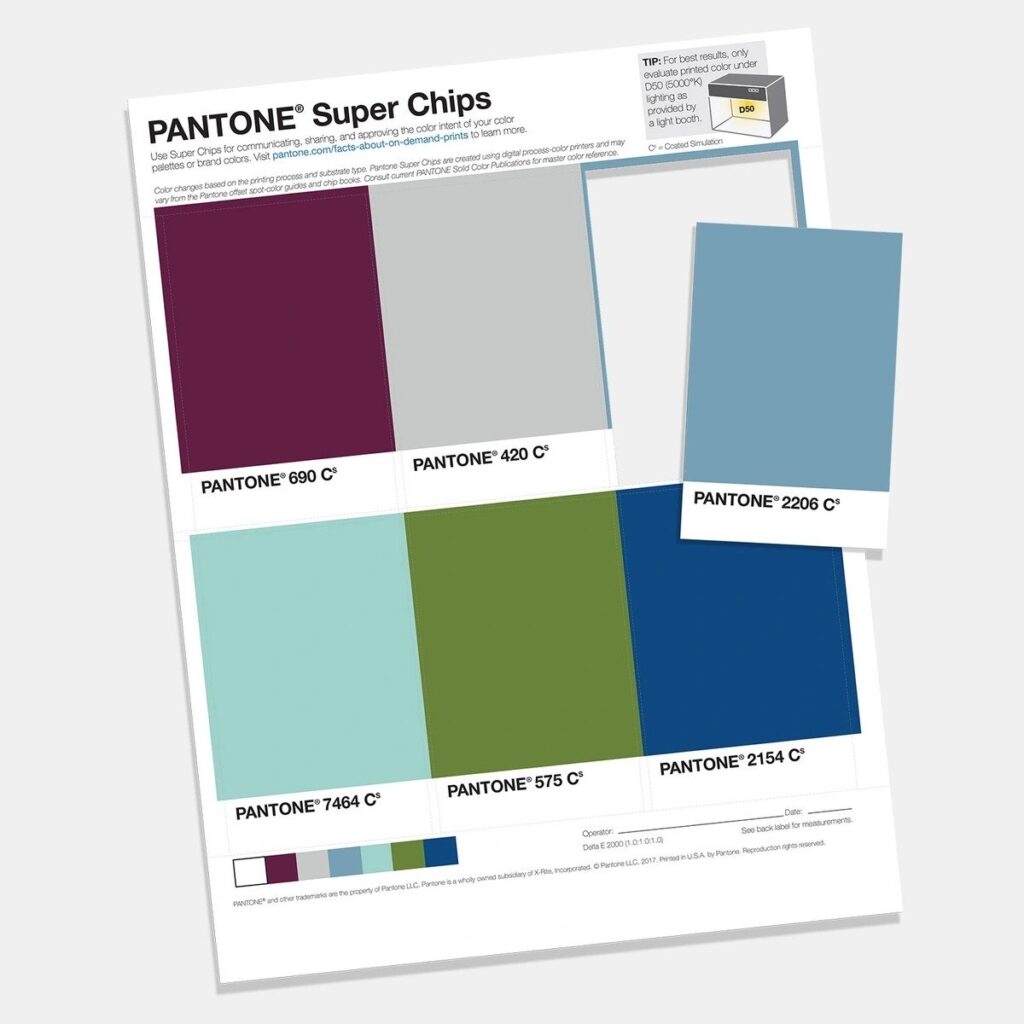 Pantone Super Chips - ציוד לבתי דפוס